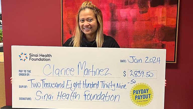 Sinai Health Foundation - Payday Payout